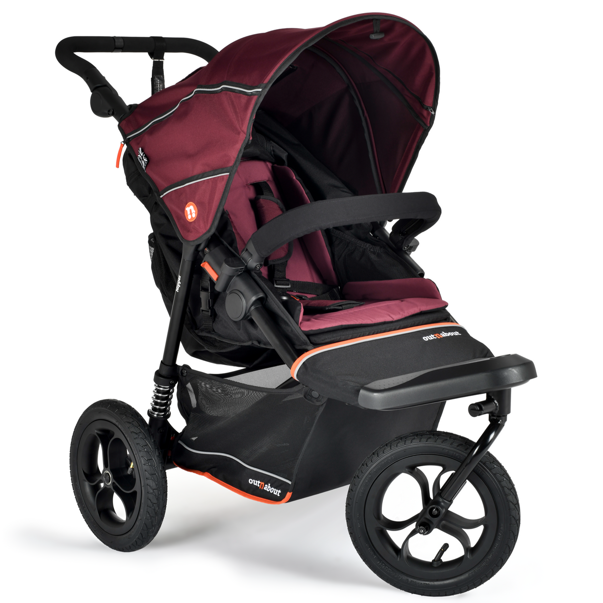 Out n About Nipper V6 - Brambleberry Red – Bumpstart Baby Shop