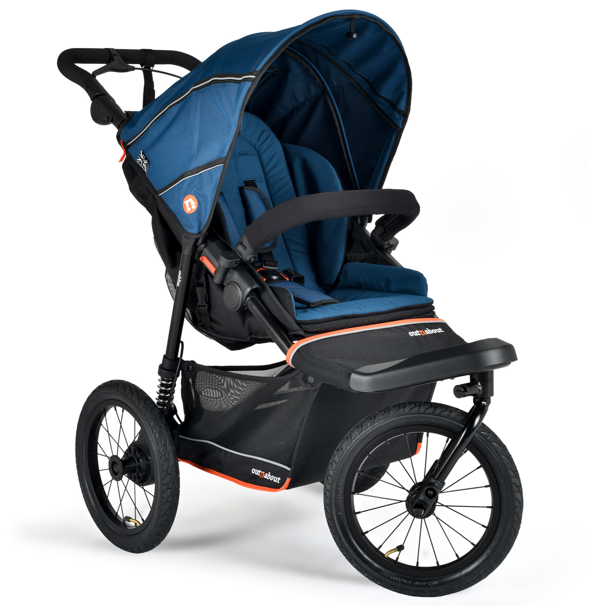 Out n About Nipper V6 Plus - Highland Blue – Bumpstart Baby Shop