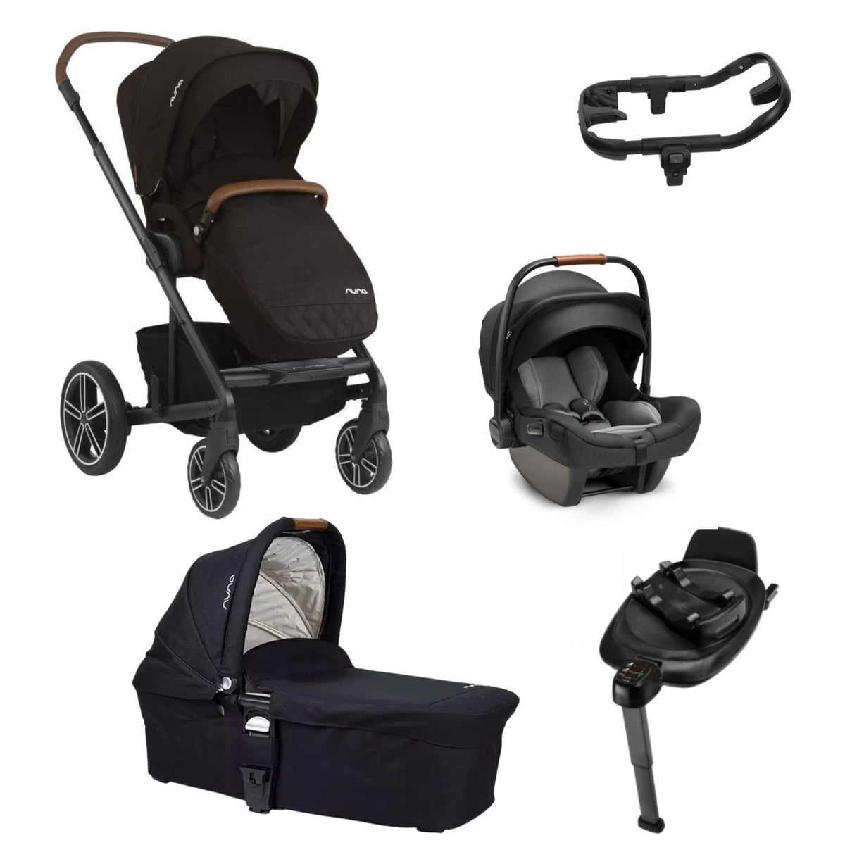 Nuna Mixx Next & Pipa Next 360 Travel System Bundle - Caviar/Tan ...